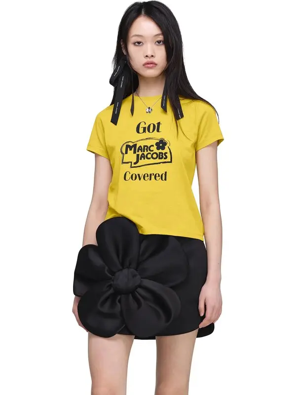 Marc Jacobs Graphic Cotton T-shirt - Yellow Multi