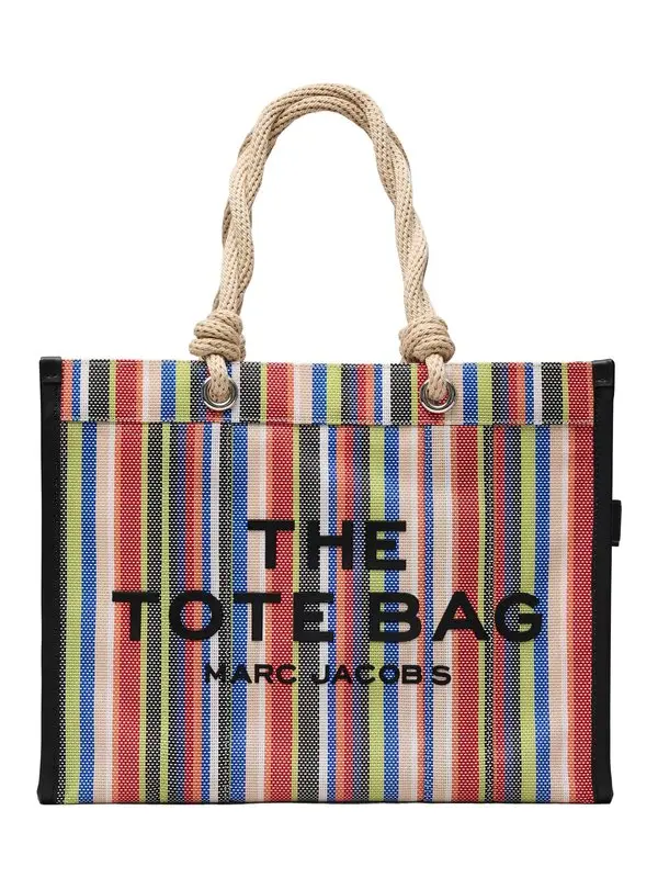Marc Jacobs The Stripe Mesh Large Tote Bag - Red Multi
