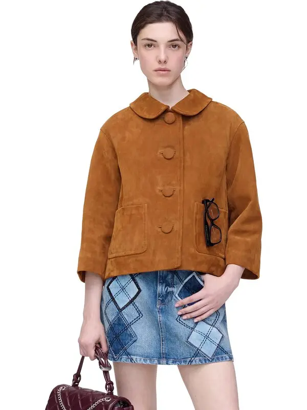 Marc Jacobs Suede Doll Jacket - Copper