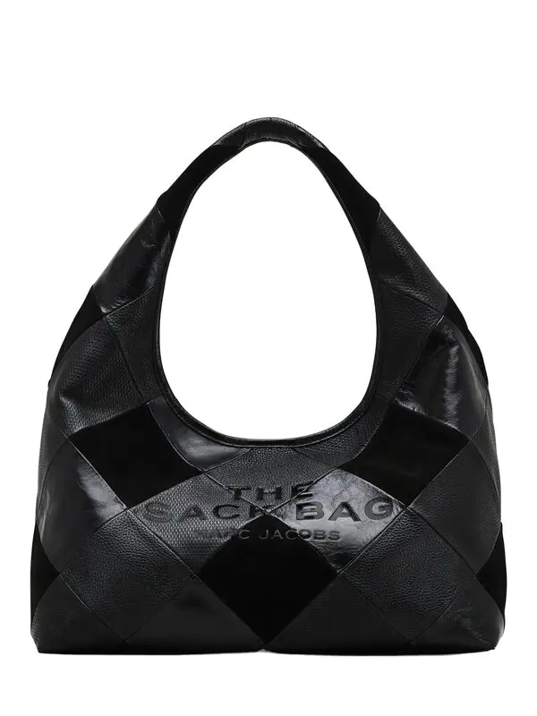 Marc Jacobs The Suede Patchwork Sack Bag - Black Multi