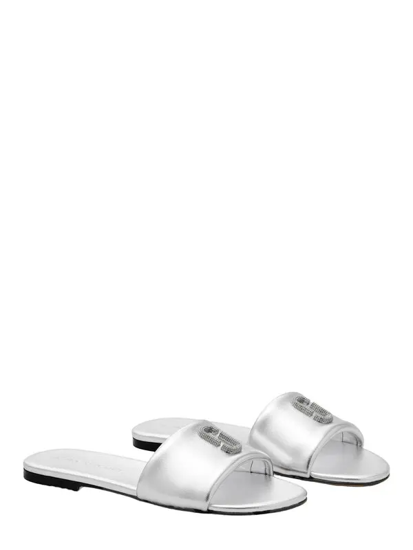 Marc Jacobs The Pave Snapshot Slide - Silver