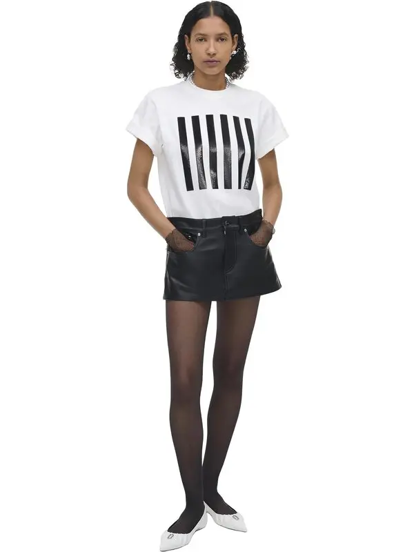 Marc Jacobs The Leather Skort - Black