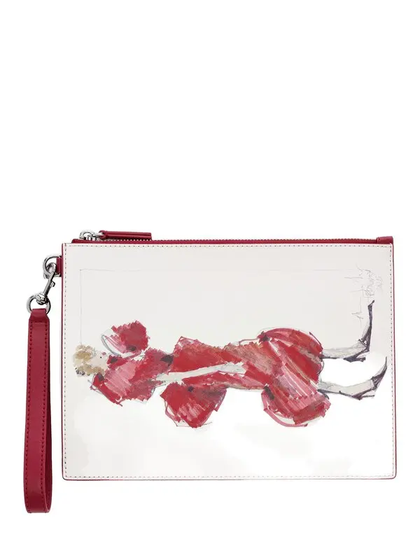 Marc Jacobs The Runway Illustration Wristlet - True Red