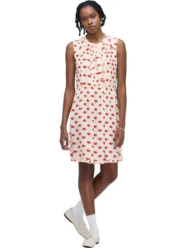 Marc Jacobs Sleeveless Printed Midi Dress - Ivory Multi