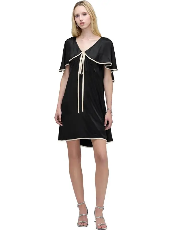 Marc Jacobs Cape Mini Dress - Black