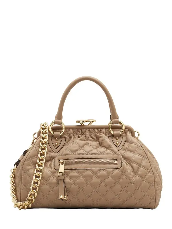Marc Jacobs Re-edition Quilted Leather Stam Bag - Camel