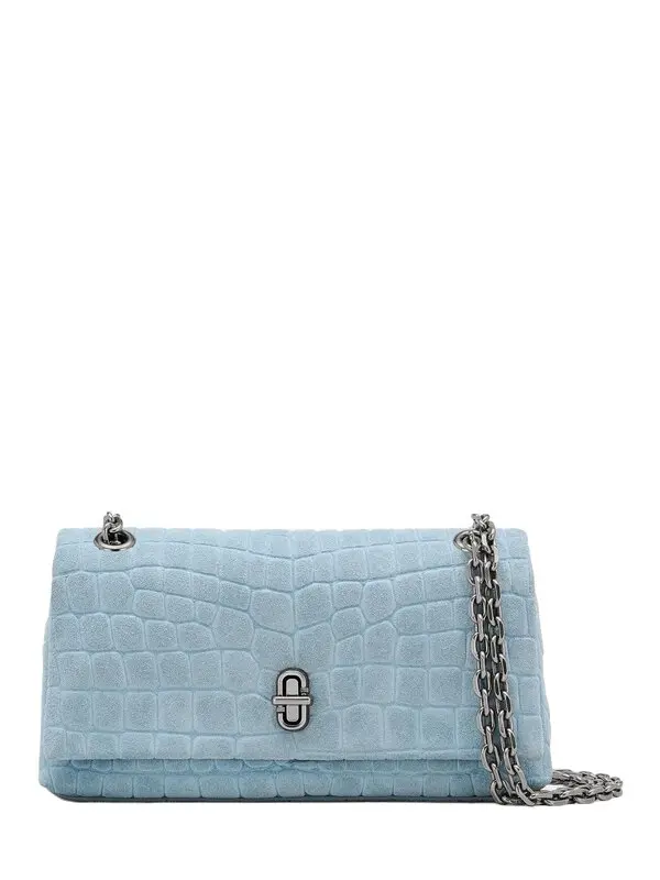 Marc Jacobs Croc Dual Chain Mini Bag - Blue Mist