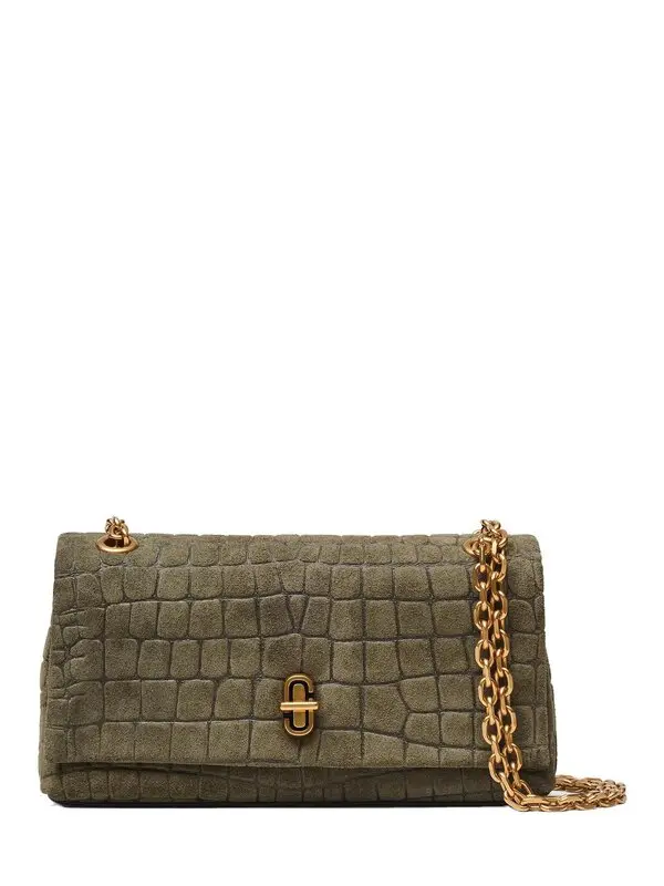 Marc Jacobs Croc Dual Chain Mini Bag - Olive