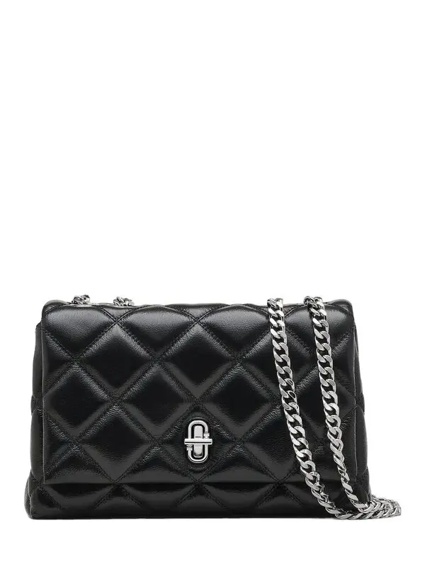 Marc Jacobs Quilted Slim Dual Convertible Shoulder Bag - Black
