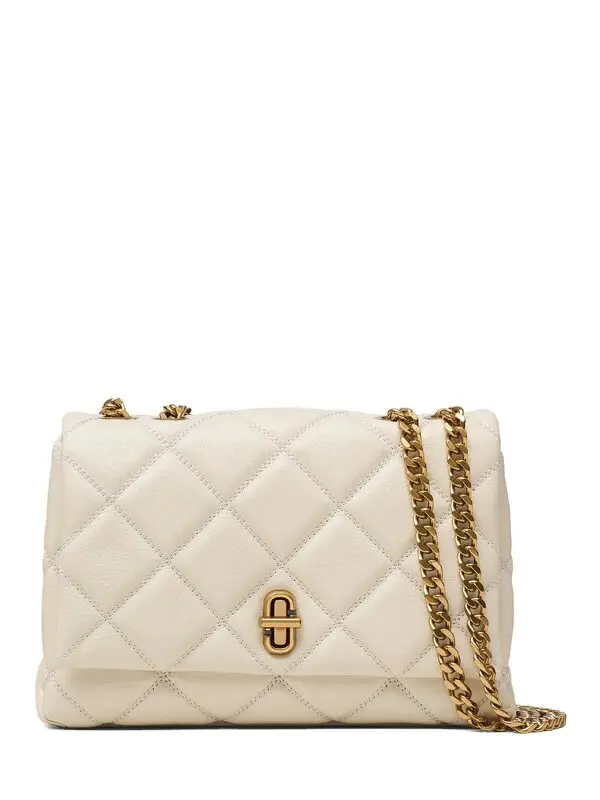 Marc Jacobs Quilted Slim Dual Convertible Shoulder Bag - Cloud White