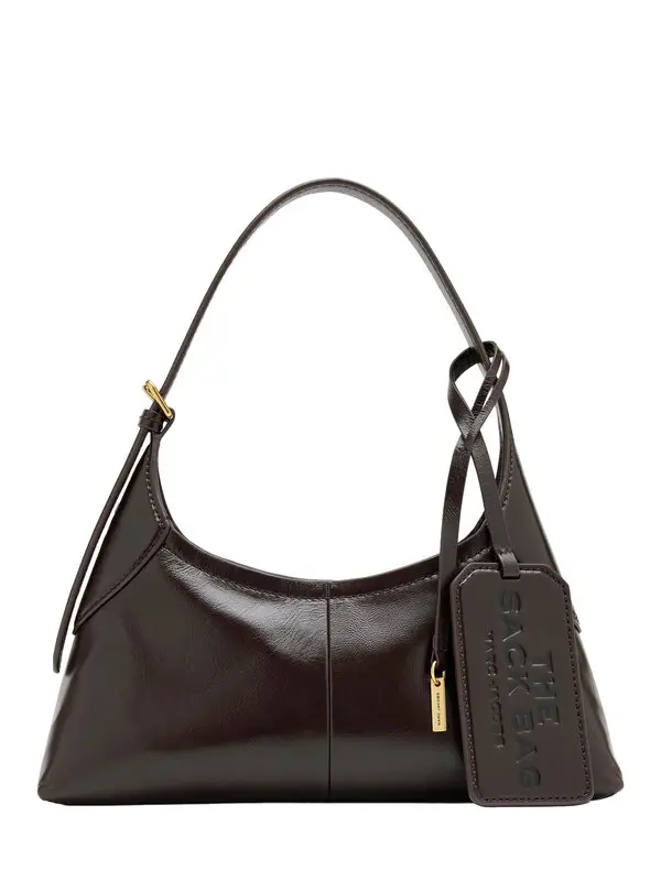 Marc Jacobs Small Belted Sack Bag In Crinkle Leather - Fondant
