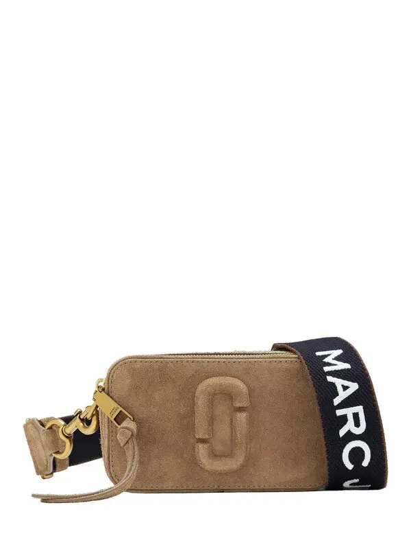 Marc Jacobs Snapshot Felted Suede Bag - Hazelnut