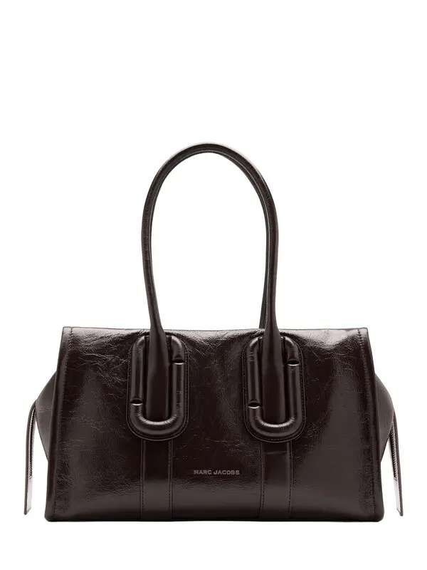 Marc Jacobs Babe City Tote In Crinkle Leather - Fondant