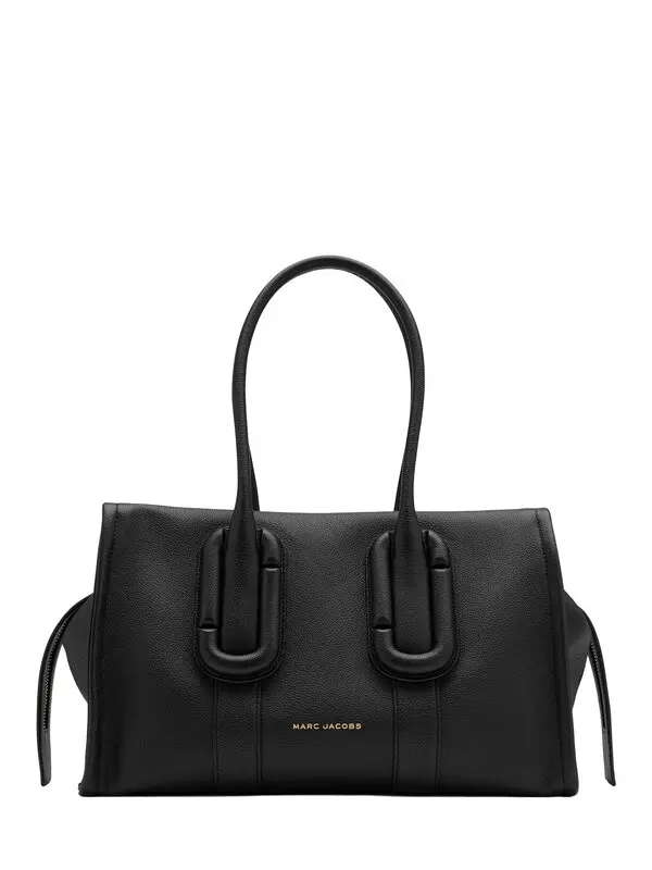 Marc Jacobs Babe City Tote In Pebble Leather - Black