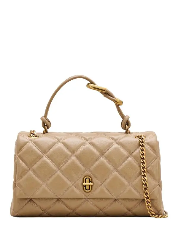 Marc Jacobs Quilted Dual Convertible Shoulder Bag - Camel