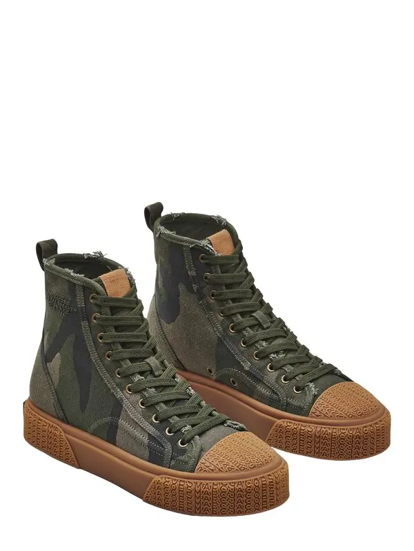 Marc Jacobs The Camo Jacquard High Top Sneaker - Camo Multi