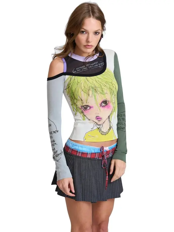 Marc Jacobs Eri Wakiyama Layered Cut-out Sweater - Multi