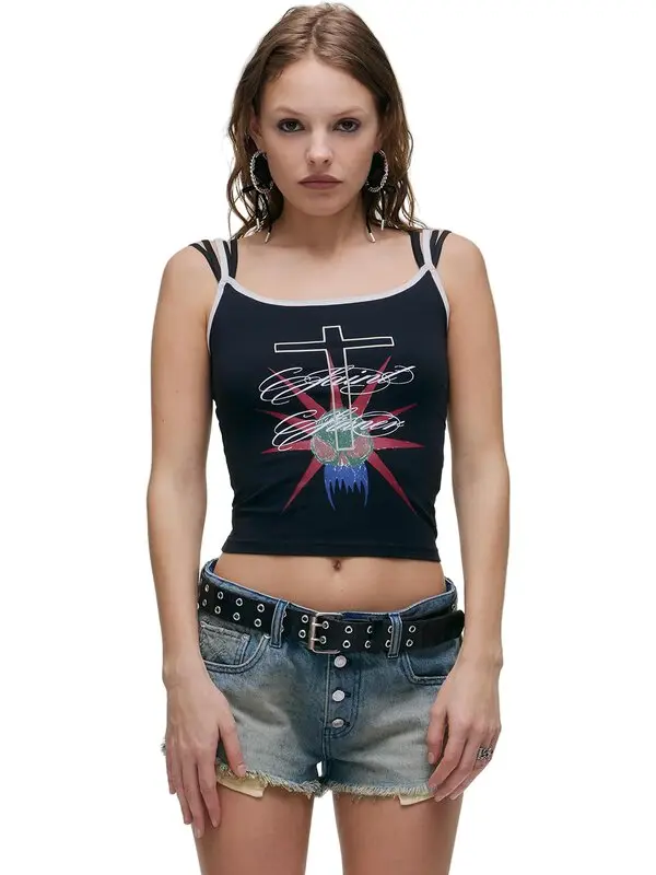 Marc Jacobs Saint And Sinner Cami - Black Multi