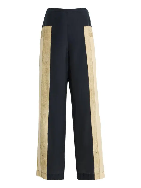SIR. Sona Silk Straight-leg Pants - Multi