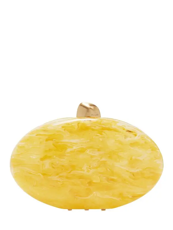 Cult Gaia Eviana Acrylic Clutch - Yellow