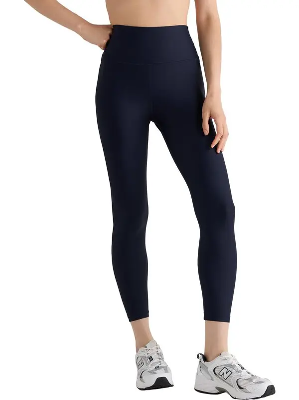 Quince Satin-sculpt High-waisted Legging - Deep Navy
