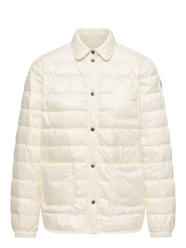 Moncler Fouine Down Shirt Jacket - White