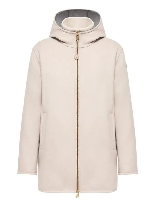 Moncler Hemiptere 3-in-1 Hooded Wool & Cashmere Down Jacket - Beige