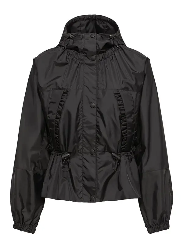 Moncler Imaginaire Canvas Short Parka - Black