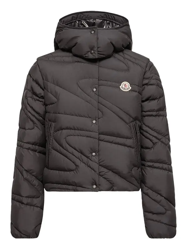Moncler Leona Short Down Jacket - Black