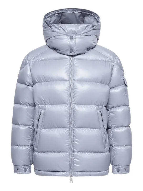 Moncler Maire Hooded Short Down Jacket - Blue