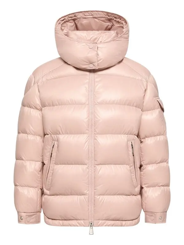 Moncler Maire Hooded Short Down Jacket - Pink