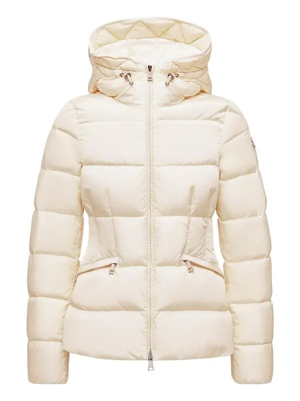 Moncler Avoce Hooded Short Down Jacket - White