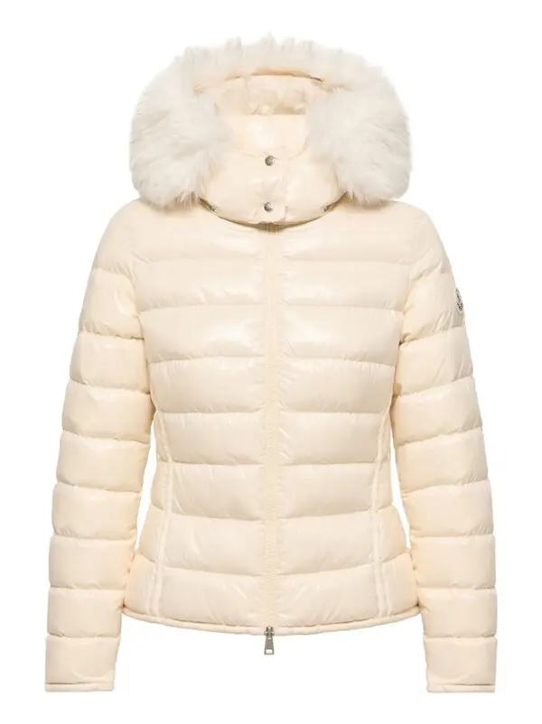 Moncler Badyeffe Hooded Short Down Jacket - White