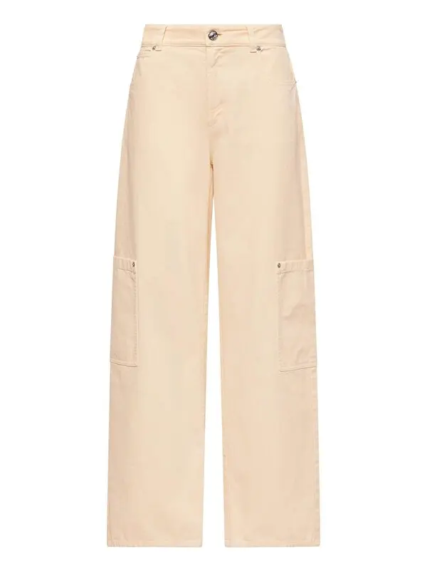 Moncler Canvas Cargo Pants - White