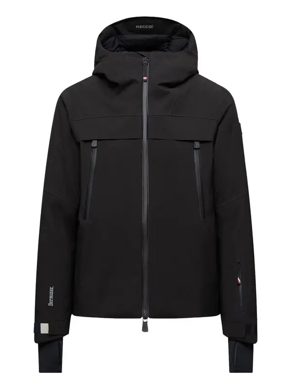 Moncler Chanavey Hooded Ski Jacket - Black