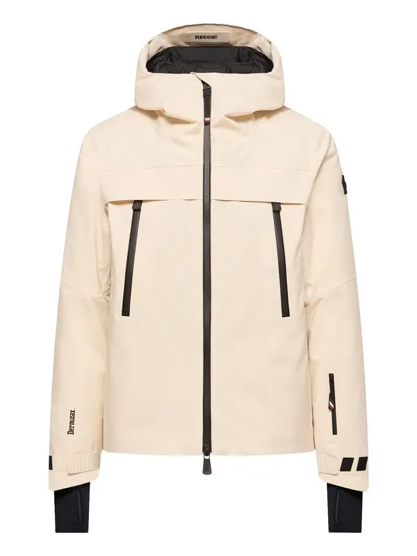Moncler Chanavey Hooded Ski Jacket - White