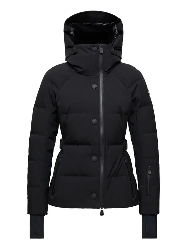 Moncler Guyane Hooded Insulated Ski Jacket - Black