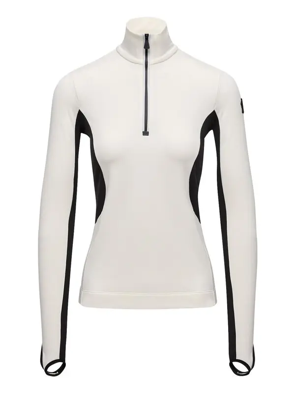 Moncler Polartec® Half-zip Technical Base Layer - White