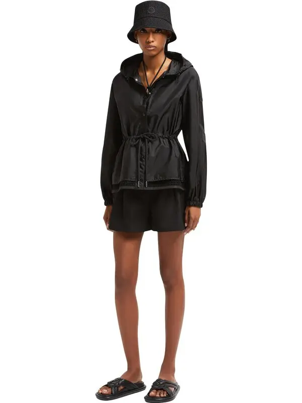 Moncler Rochebonne Hooded Taffeta Jacket - Black