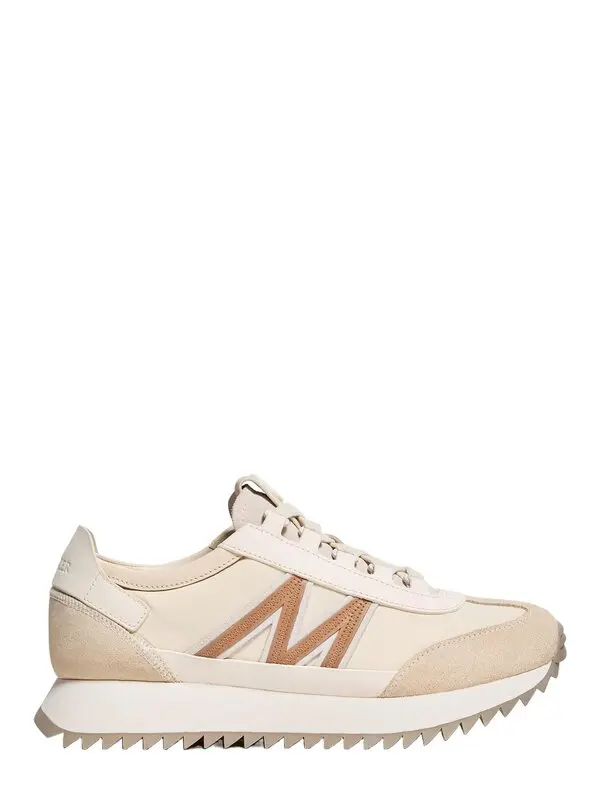 Moncler Pacey2 Suede & Nubuck Sneakers - Beige