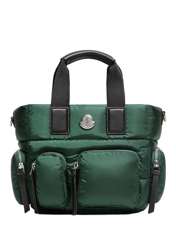 Moncler Caradoc Quilted Nylon Tote Bag - Green