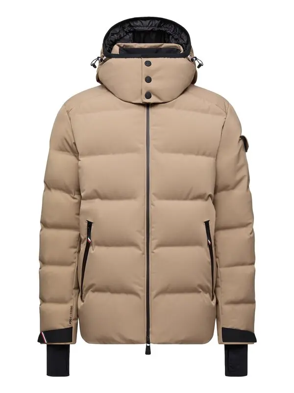 Moncler Montgetech Hooded Down Ski Jacket - Beige