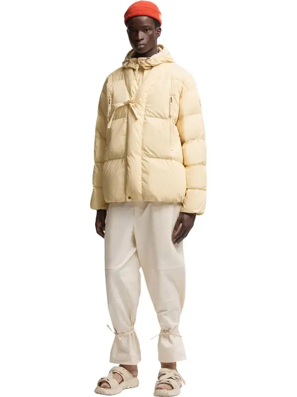 MONCLER X GILGA FARM DESIGNED BY DONALD GLOVER X Gilga Farm Donald Glover Tangelo Short Down Jacket - Yellow