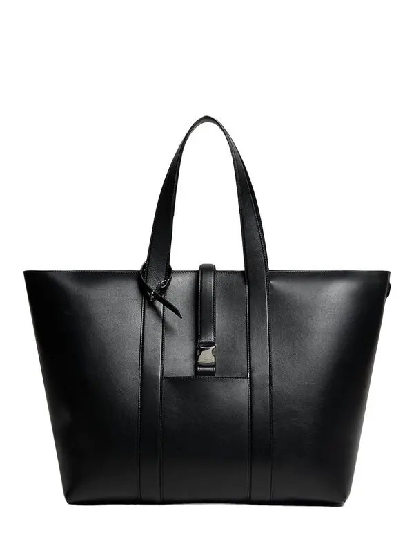 MONCLER X EDWARD ENNINFUL Ee Leather Tote - Black