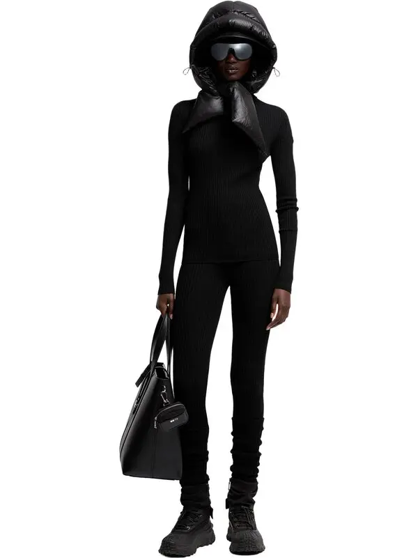MONCLER X EDWARD ENNINFUL Wool Turtleneck Sweater - Black