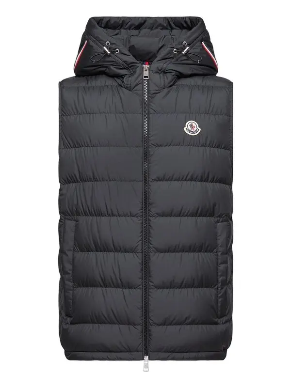 Moncler Marseillan Hooded Down Vest - Black