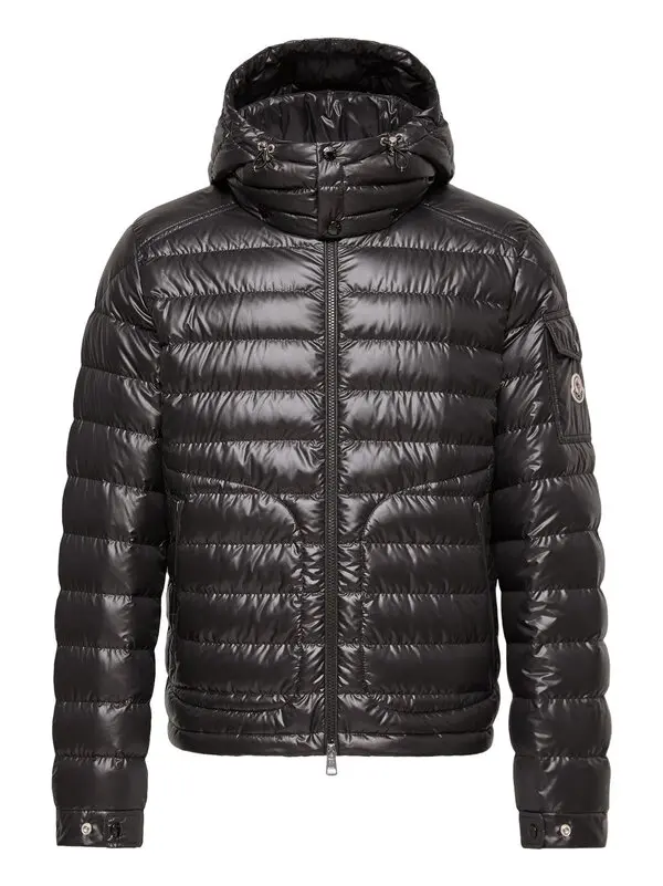 Moncler Lauros Hooded Short Down Jacket - Black