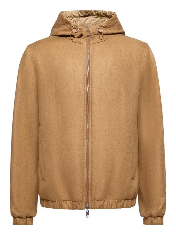 Moncler Duguay Reversible Hooded Jacket - Brown