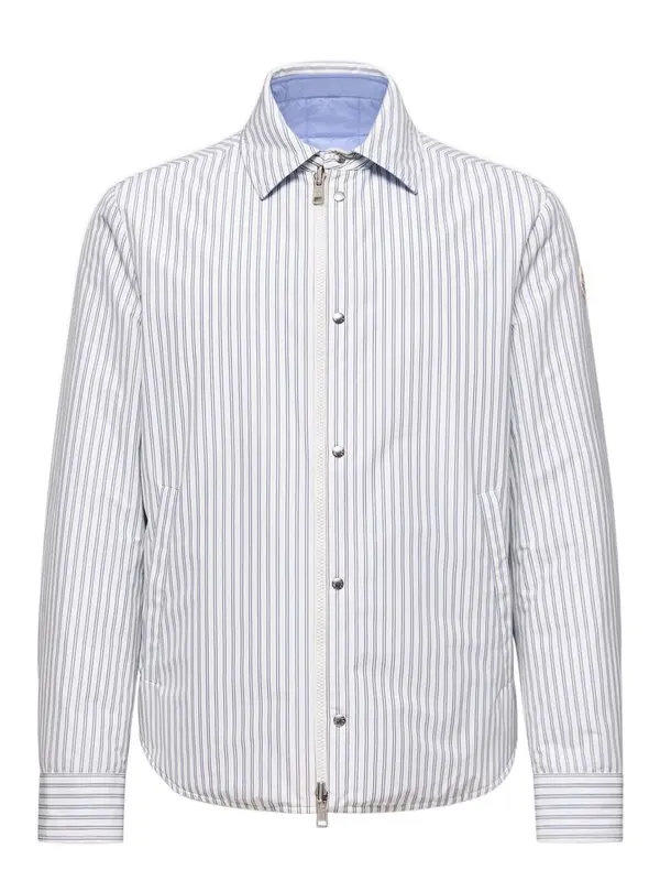 Moncler Crescent Reversible Down Shirt Jacket - White