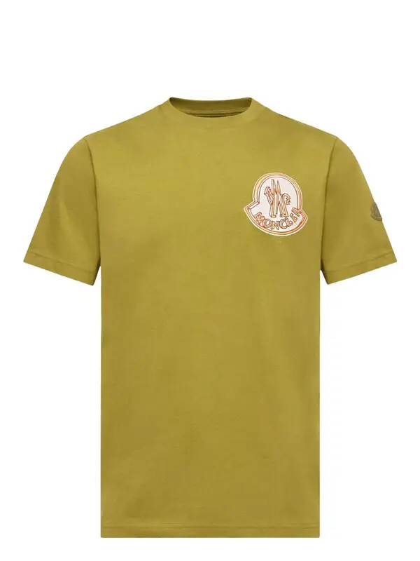 Moncler Logo Cotton T-shirt - Green